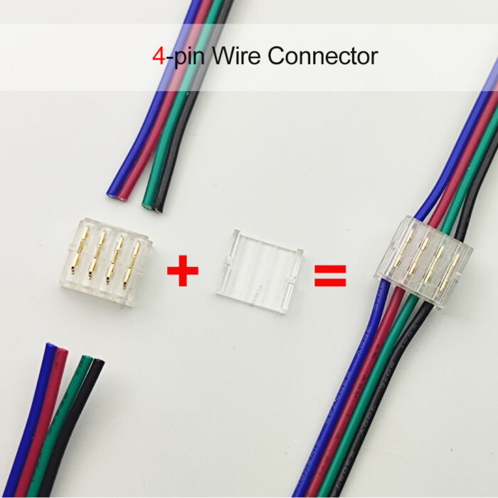 Low Voltage Wire Connectors 4 Pin, Quick Splice Joints 22-20 awg